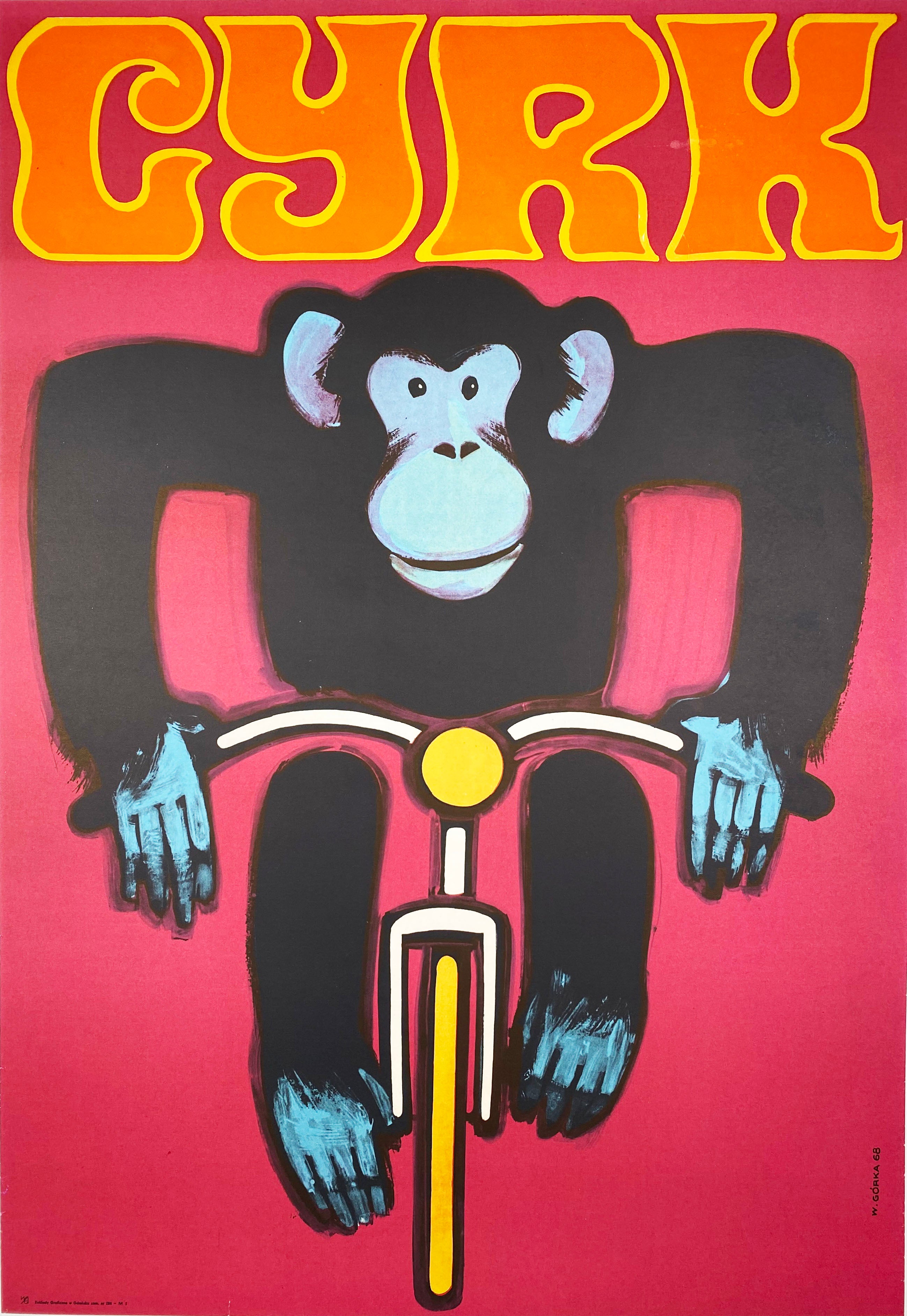 CYRK - Vintage Polish Poster by Gorka 1968 – Affiche Studio & Gallery